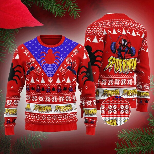 Spiderman Sweater Women - Etsy