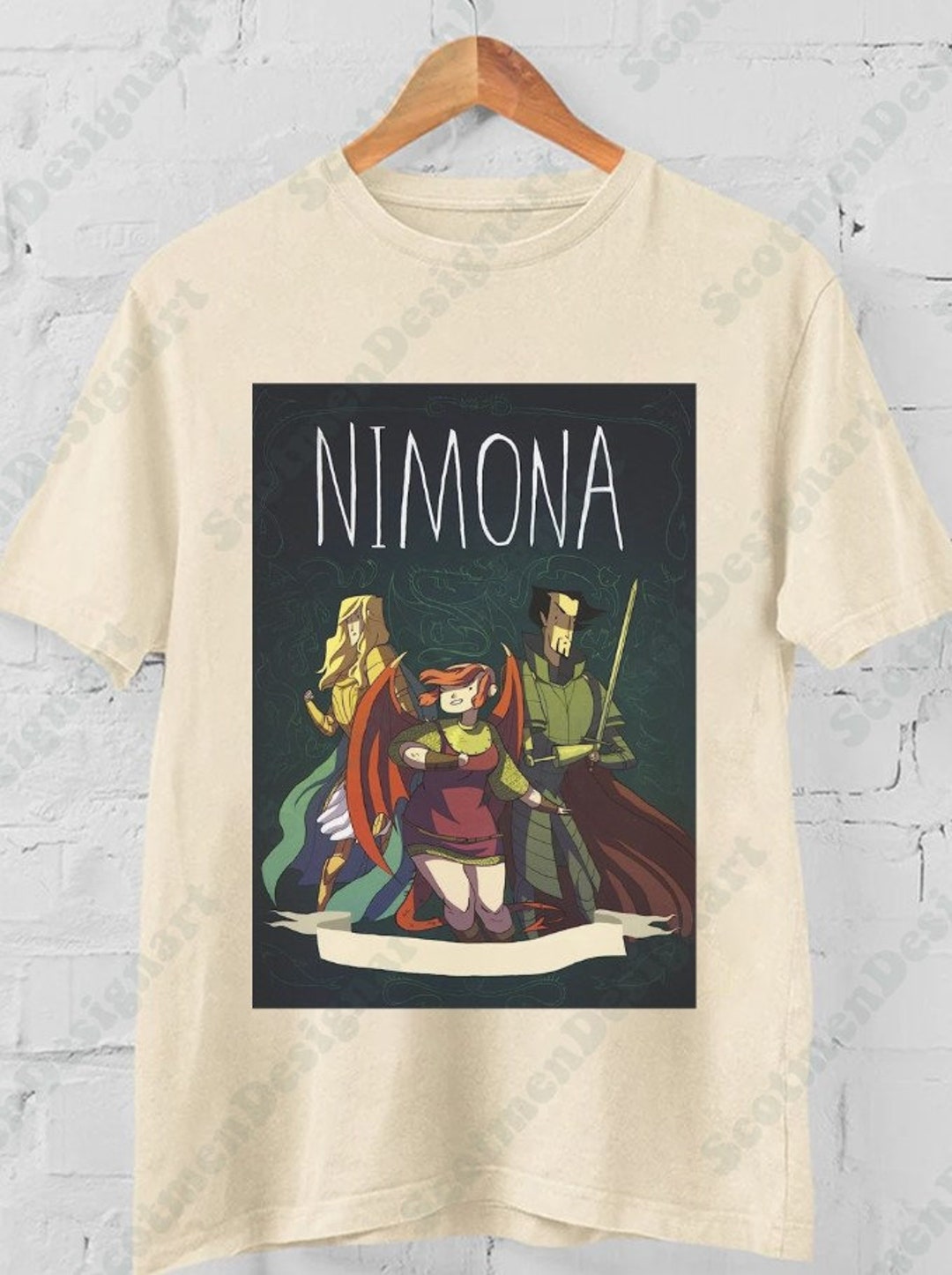 Nimona Shirt , Monster Girl Shirt , Red Hair Nimona Shirt, Nimona ...