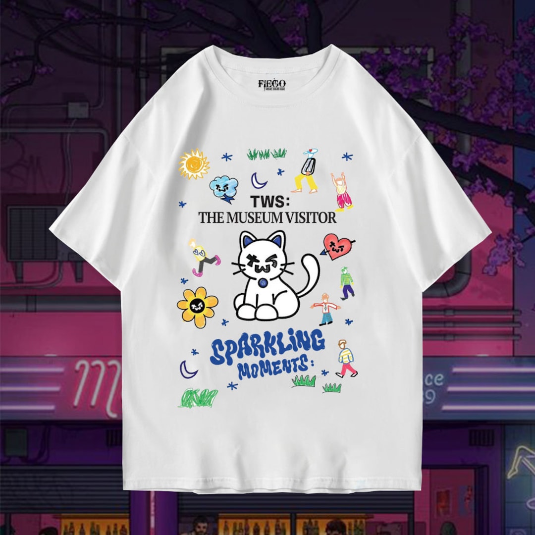 TWS Kpop the Museum Visitor T-shirt, Kpop Sparkling Blue Album Merch ...