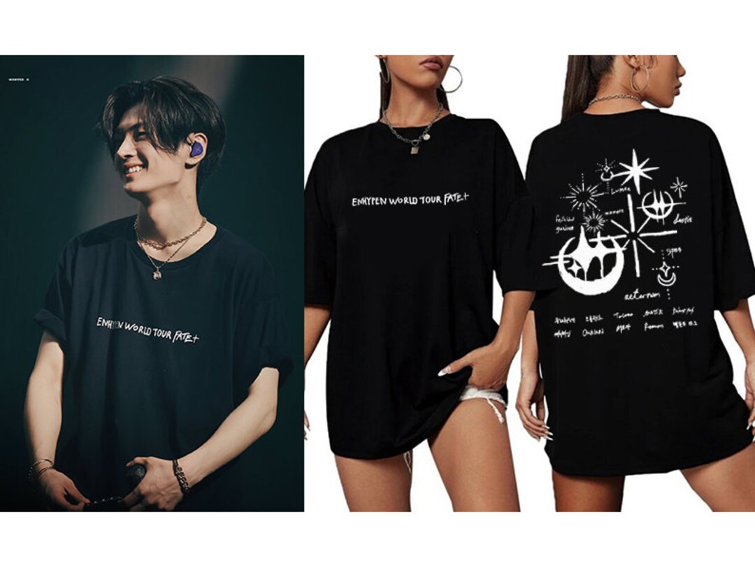 2024 Enhypen Fate Plus World Tour T-shirt, Enhypen Fate World Tour ...