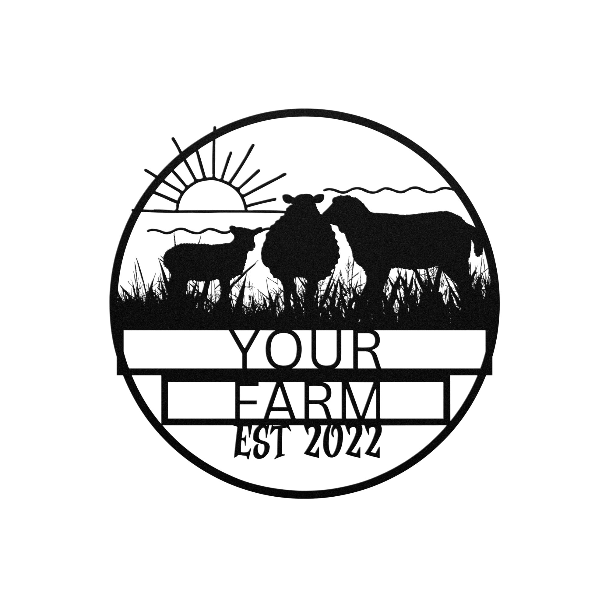 Custom Sheep Farming Metal Farm Sign - Etsy