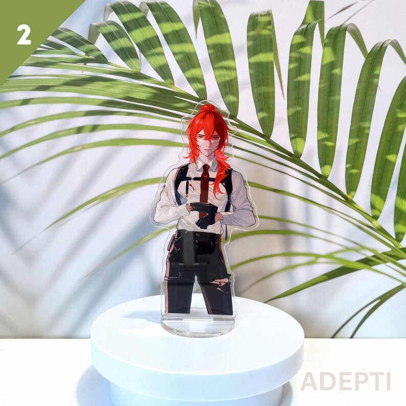 Genshin Impactacrylic Stand Figure Zhongli Diluc Childe - Etsy