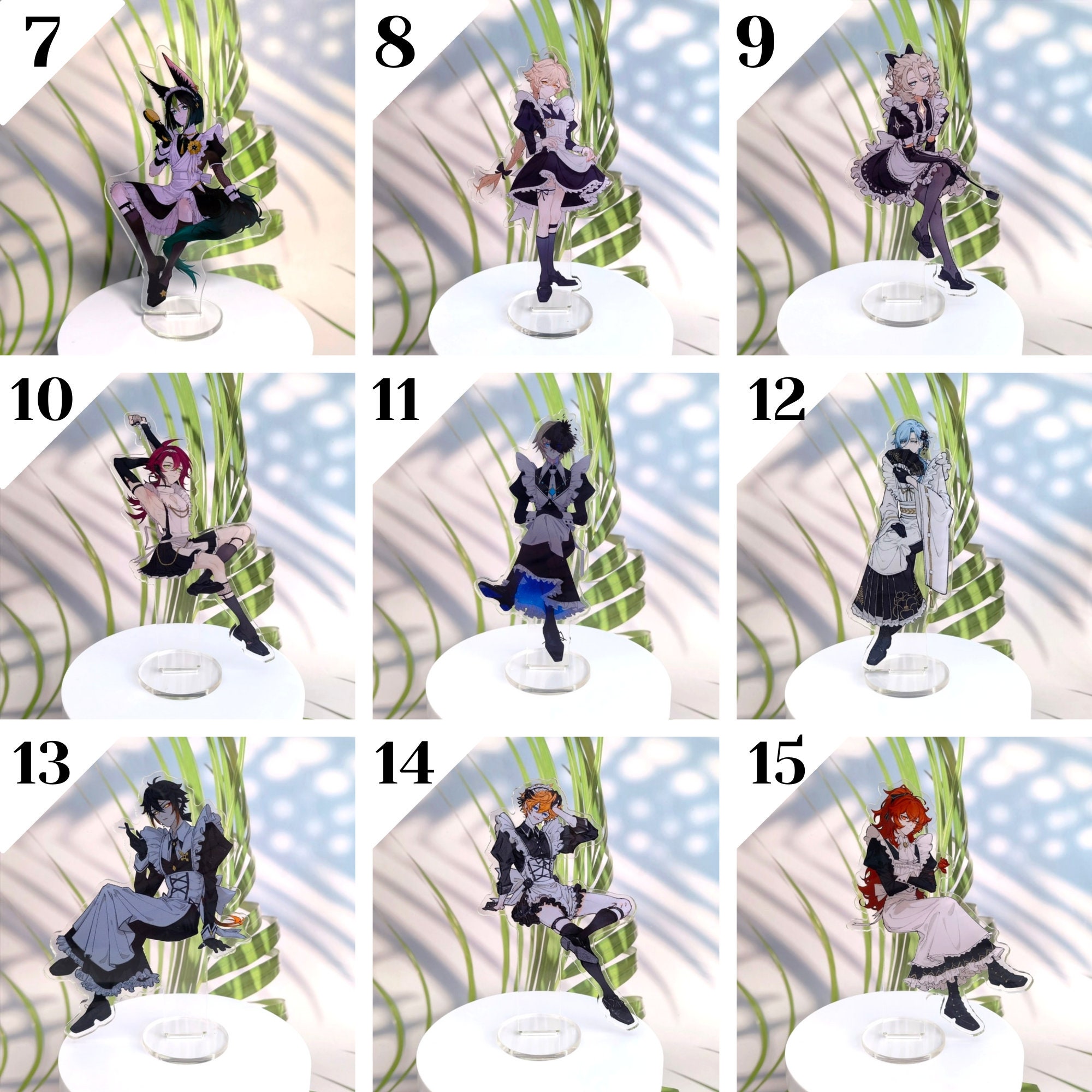 Genshin Impact Acrylic Stand Figure Venti Scaramouche Gorou - Etsy