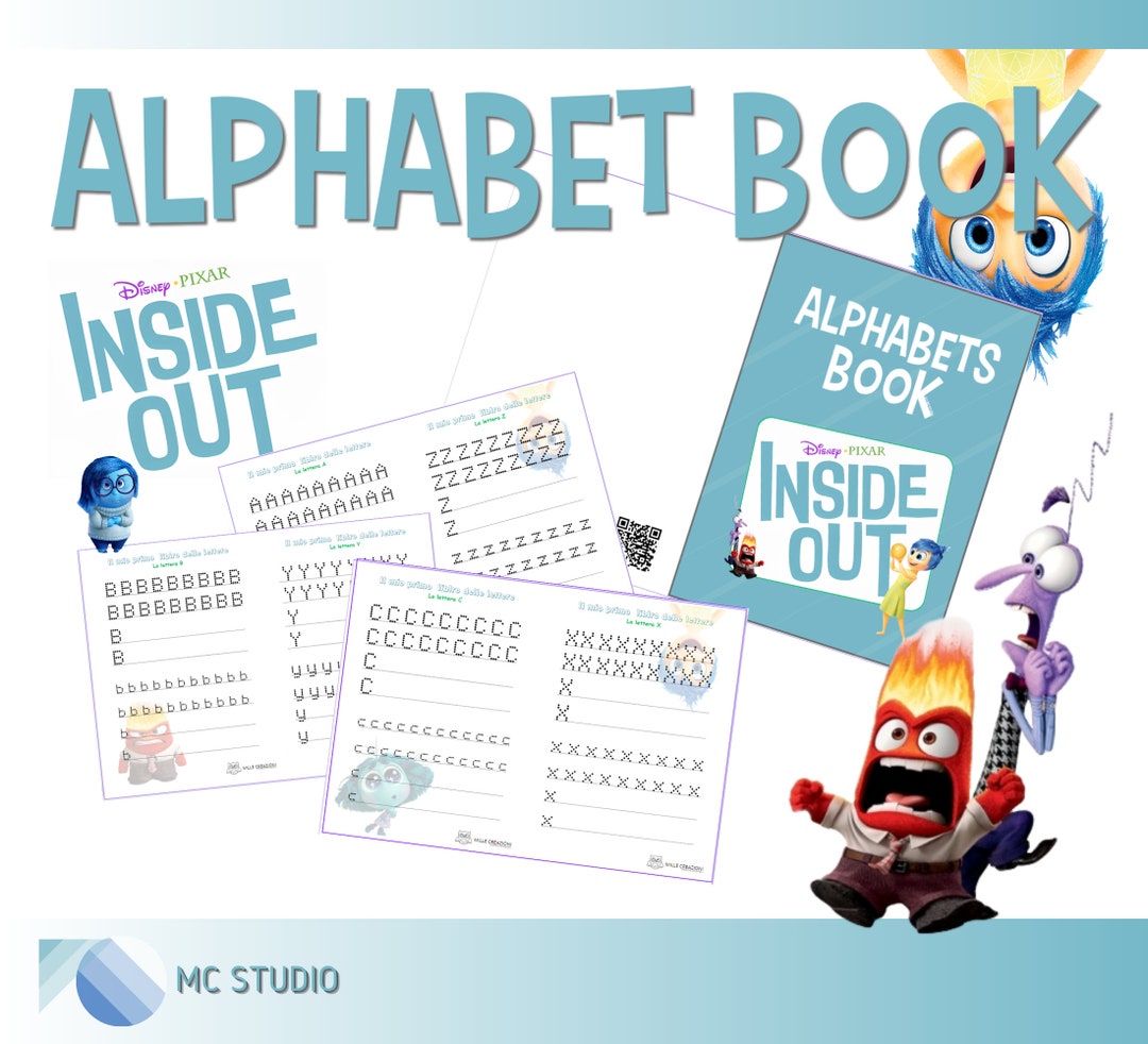 Printable Alphabet Book Inside Out - Letters - Birthday Book - A5 ...