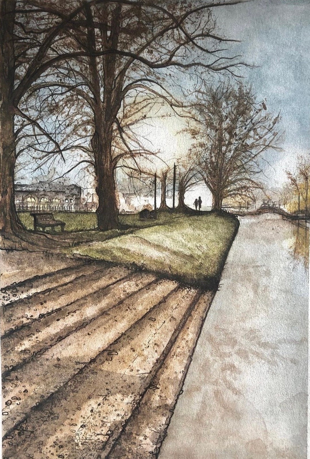 A4 Cambridge Jesus Green - Etsy
