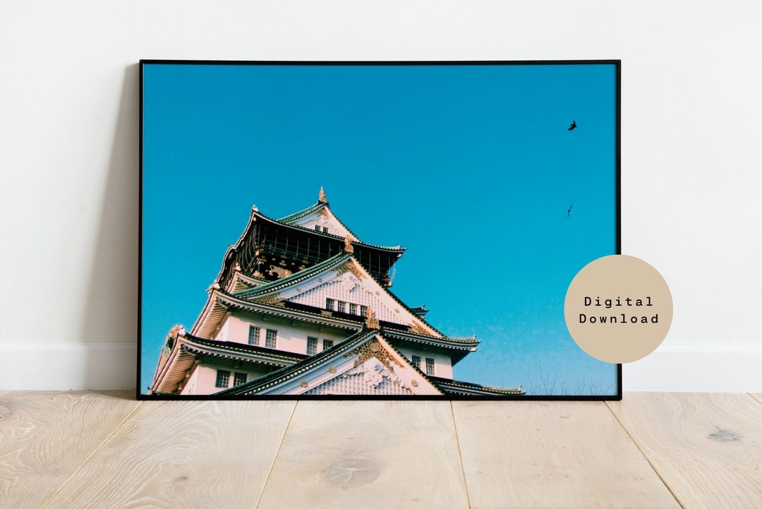 Osaka Castle Art Print Professional Osaka Castle Picture Poster Osaka ...