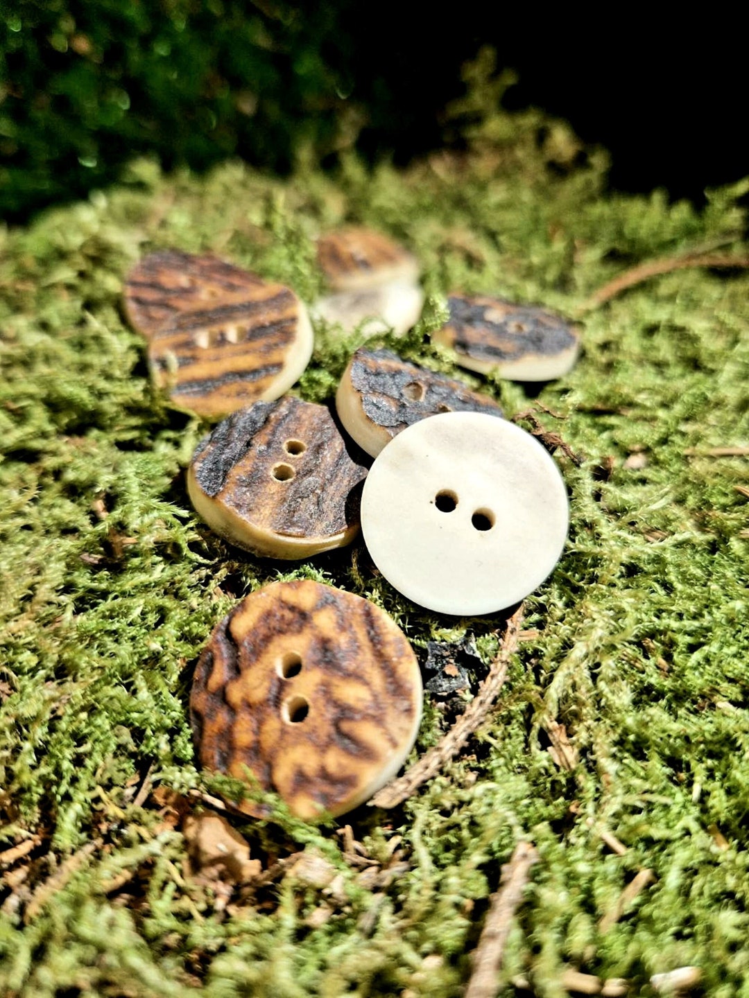 Handmade Buttons Antler Buttons Horn Buttons Natural Antler - Etsy