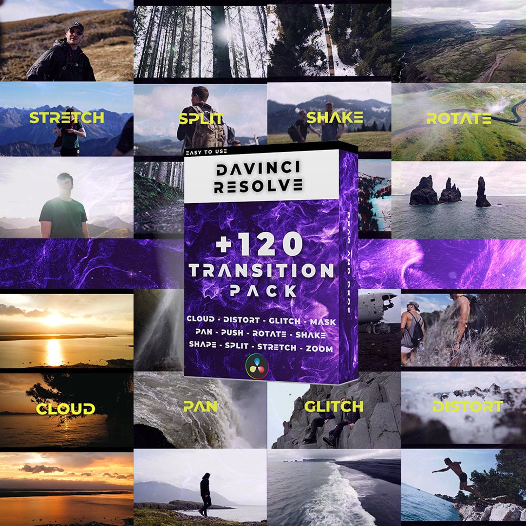 Transition Pack for Davinci Resolve by DWT - Etsy