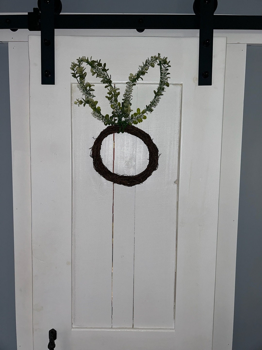 Bunny Ear Wicker Wreath - Etsy