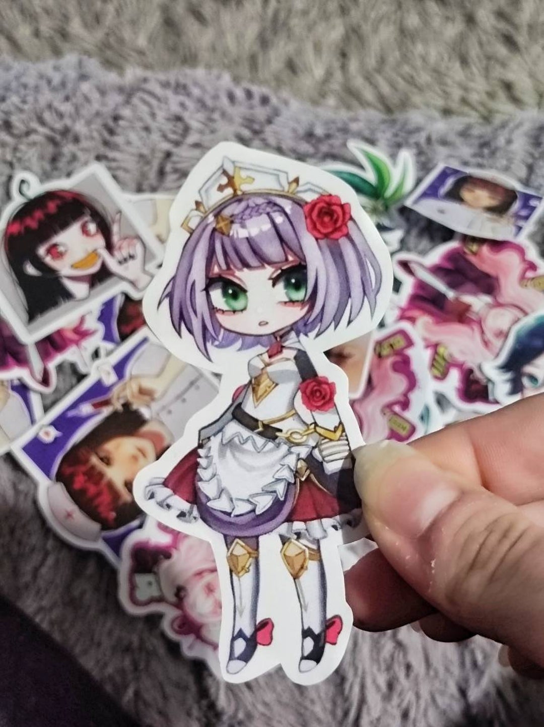 Matte and Holographic Sticker Sticker Noëlle Genshin Impact - Etsy