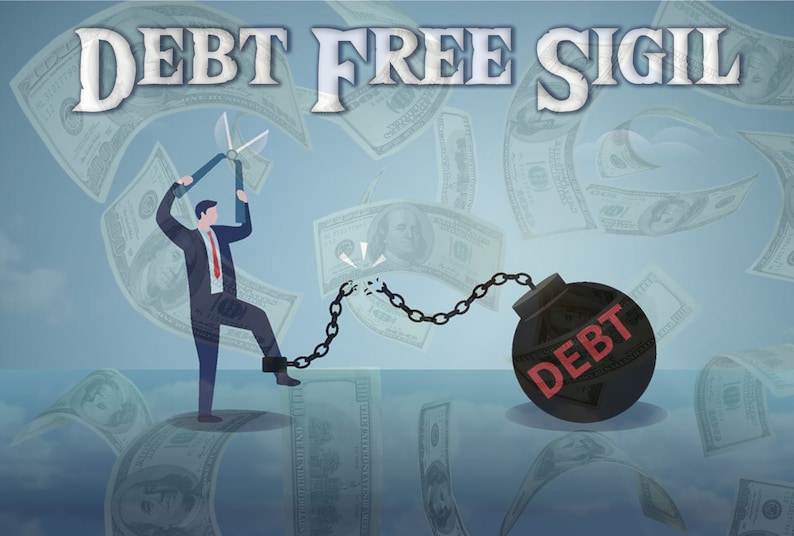 Debt Free Sigil | DIY Magic Sigil | Clear and Banish Your Debt | Debt ...