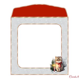 Christmas Cats Topper Card Kit Digital Printable Download - Etsy