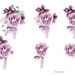 Purple Rose Fold Back Card Set - Etsy