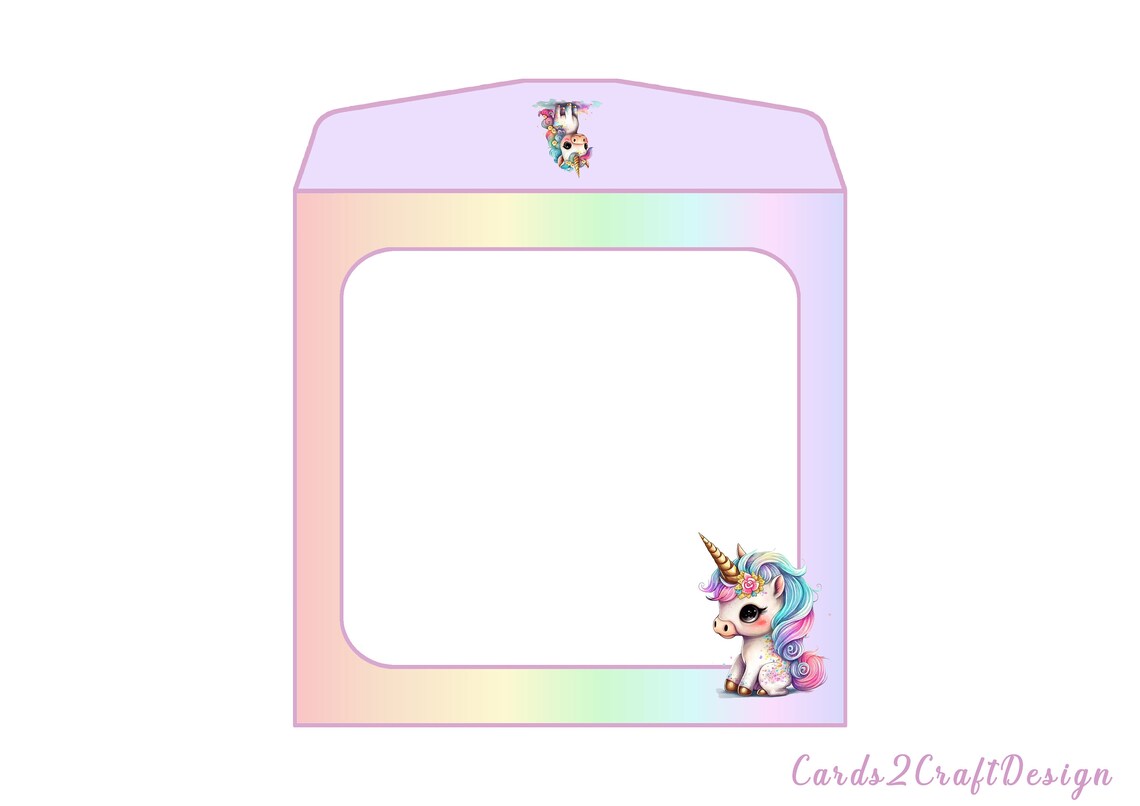 Digital Download Printable Unicorn Card Kit - Etsy