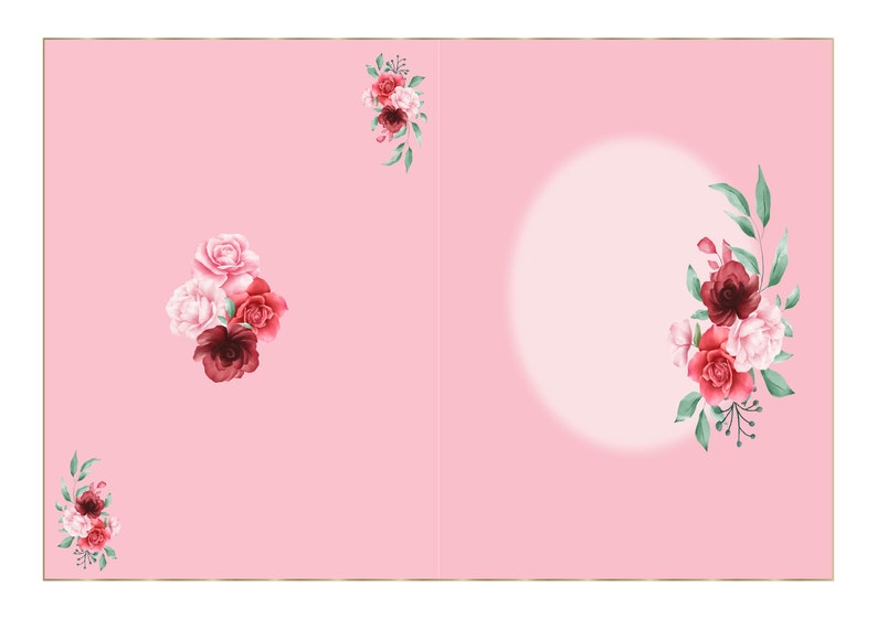 Digital Download 4shades of Red Card Set - Etsy