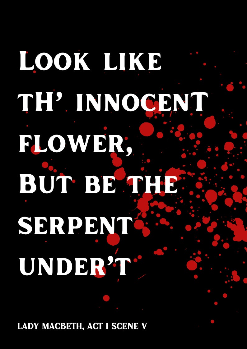 Shakespeare's 'macbeth' - 12 Key Quotes for GCSE English Literature ...