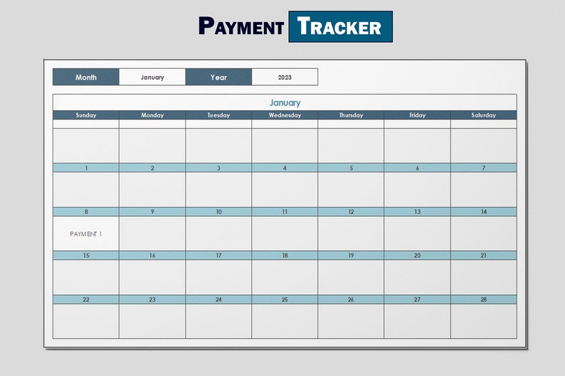 Payment Tracker Template - Etsy