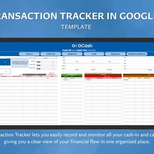 Gcash Tracker in Google Sheets - Etsy UK