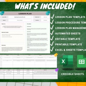Lesson Plan Template - Etsy