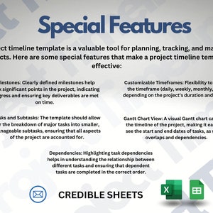 Project Timeline Template - Etsy