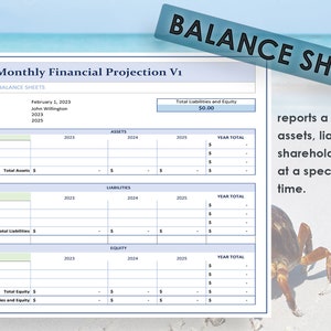 Monthly Financial Projections V1 - Etsy