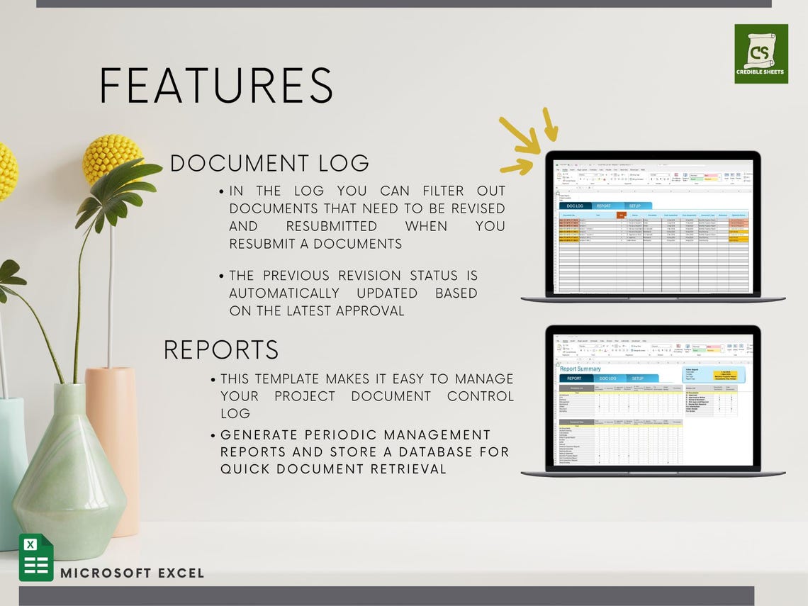 Document Control Template - Etsy