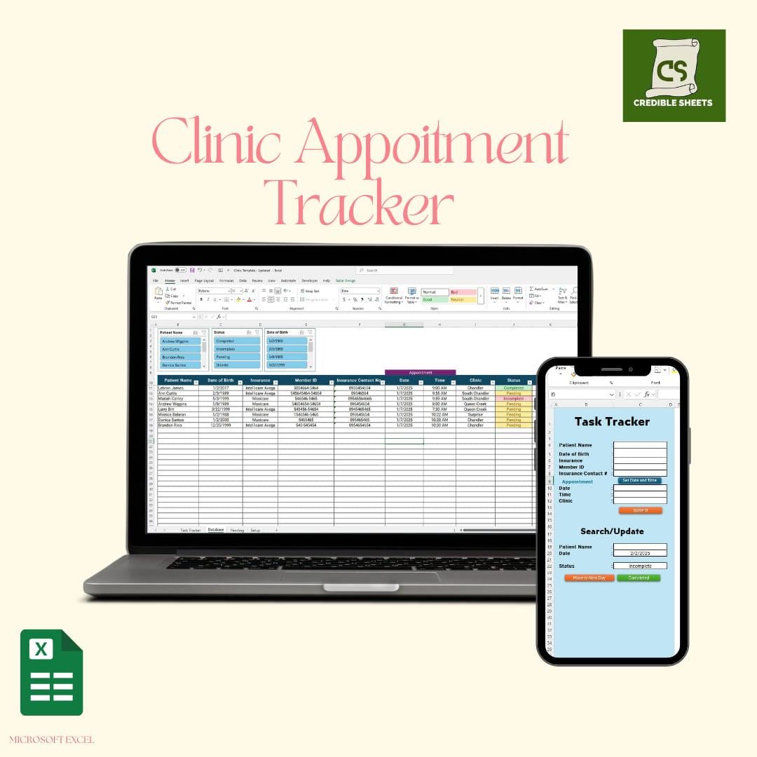 Clinic Appointment Tracker - Etsy