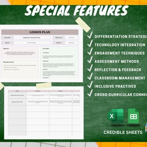 Lesson Plan Template - Etsy