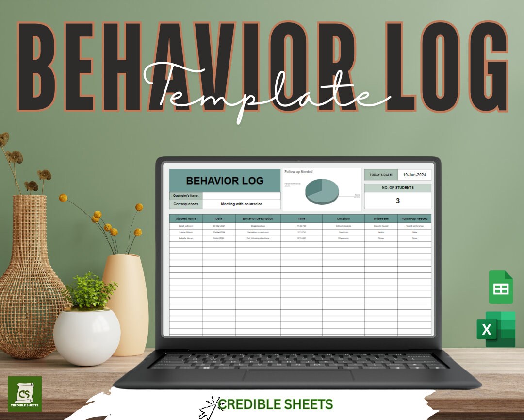 Behavior Log Template - Etsy
