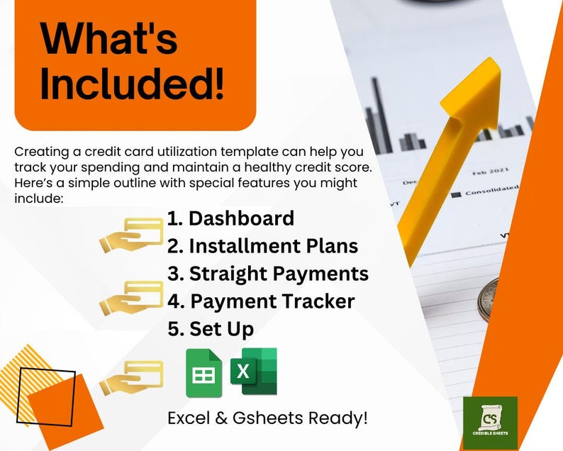 Credit Card Utilization Template - Etsy
