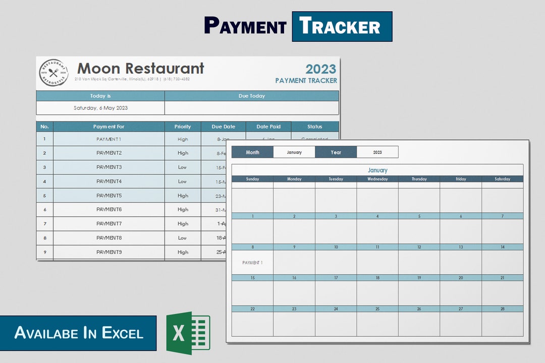 Payment Tracker Template - Etsy