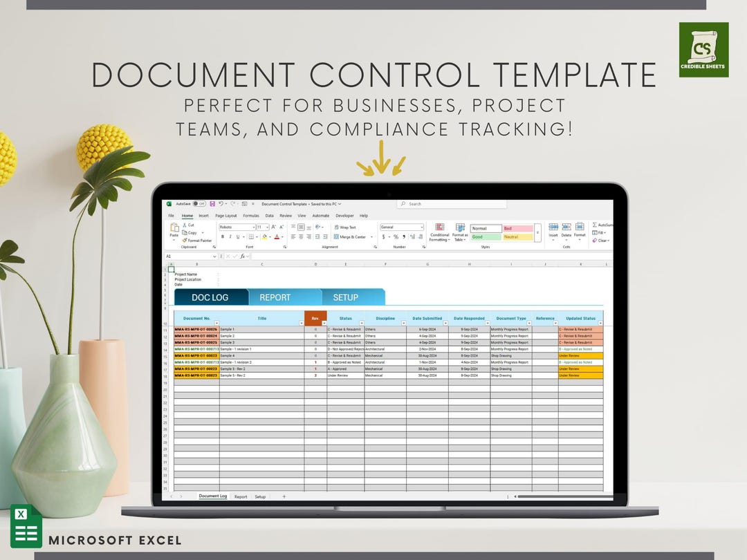 Document Control Template - Etsy