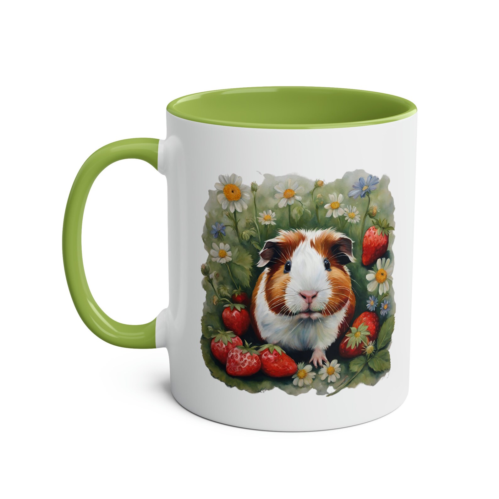Guinea Pig Mug Strawberry Cup Two-tone Coffee Mugs - Etsy