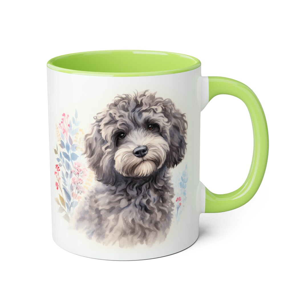 Cockapoo Mug Cavapoo Puppy Watercolour Black Dog Poodle Doodle Lover - Etsy