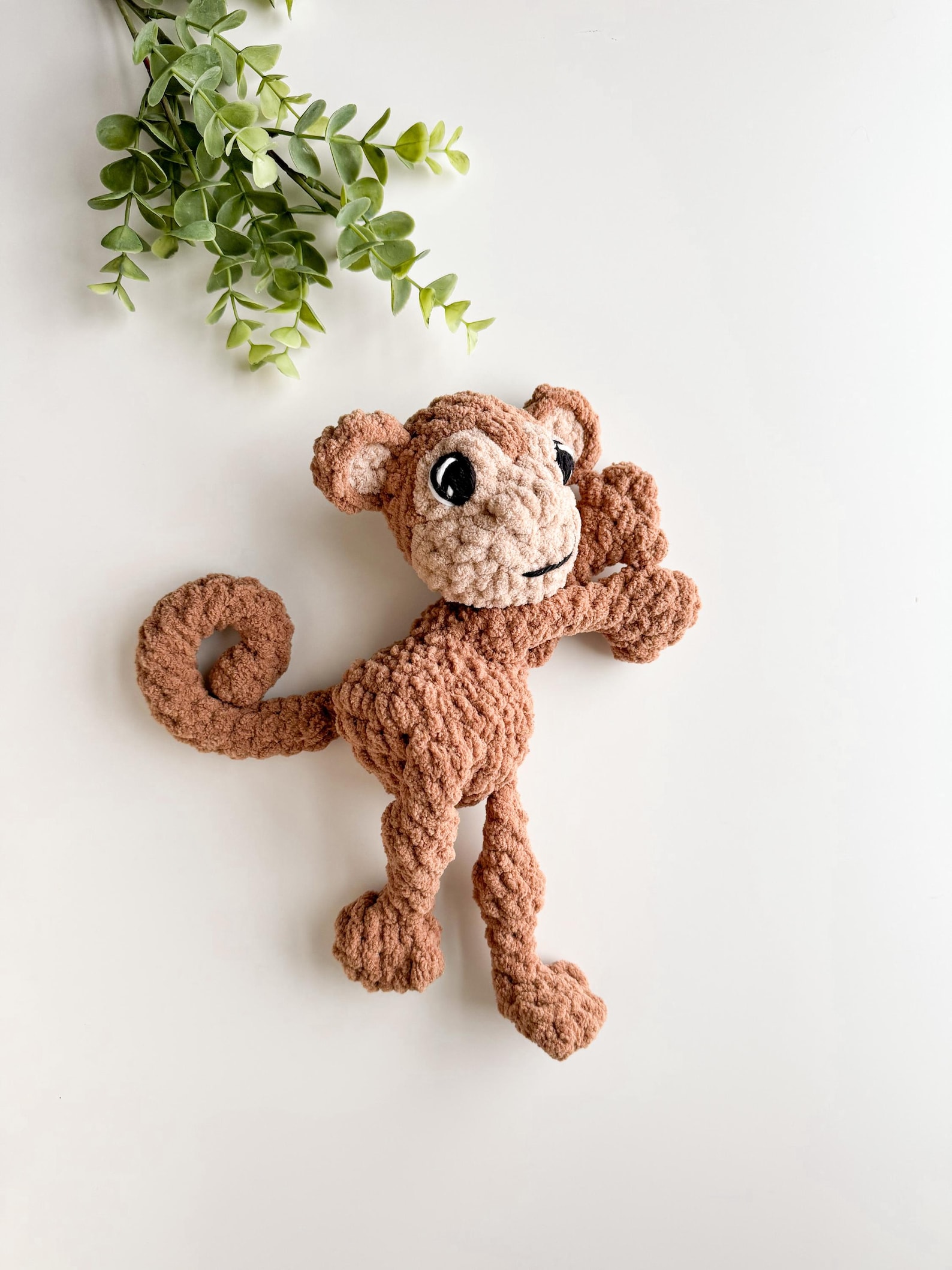 Monty Monkey Crochet Pattern Crochet Pattern Monkey Snuggler Monkey ...
