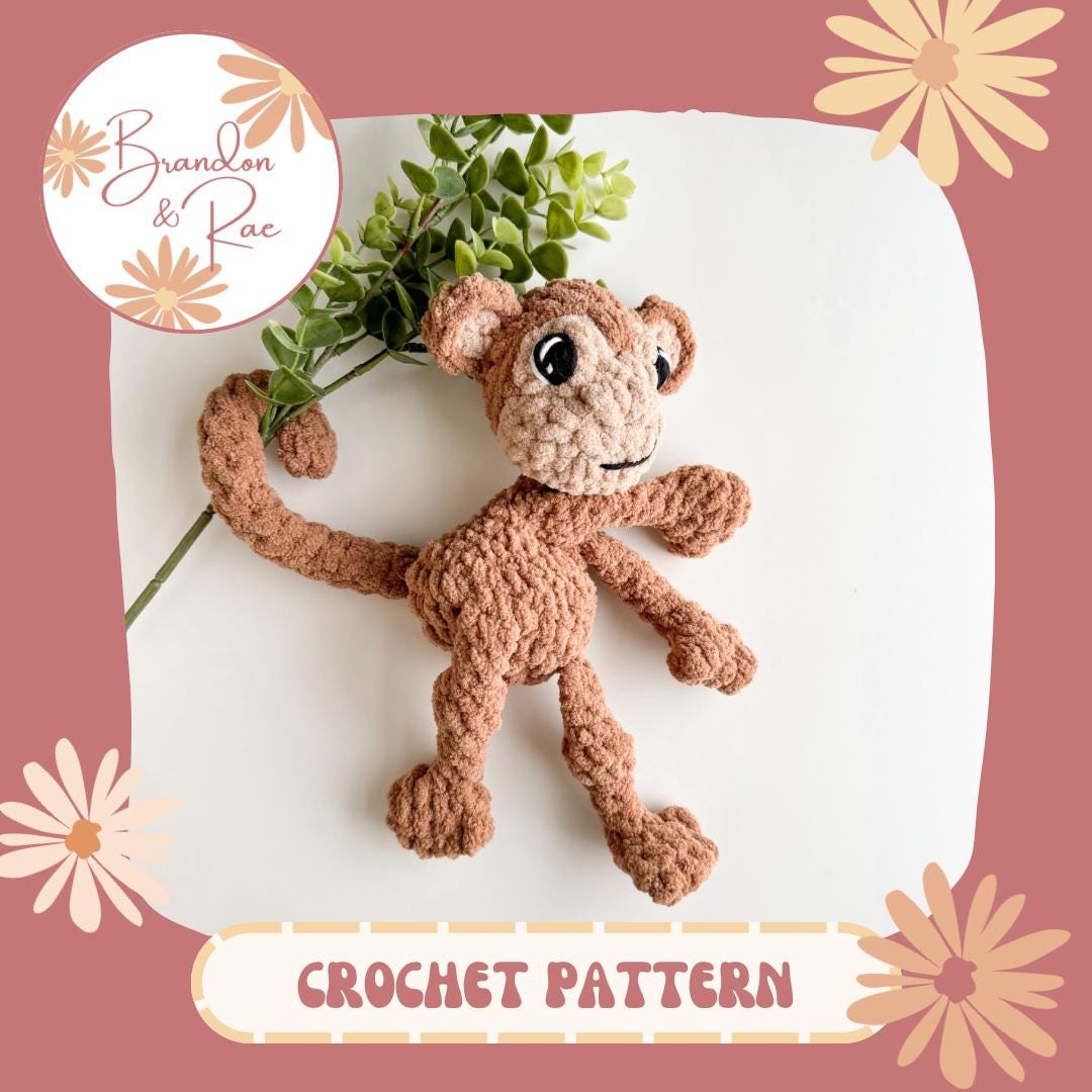 Monty Monkey Crochet Pattern | Crochet Pattern | Monkey Snuggler ...