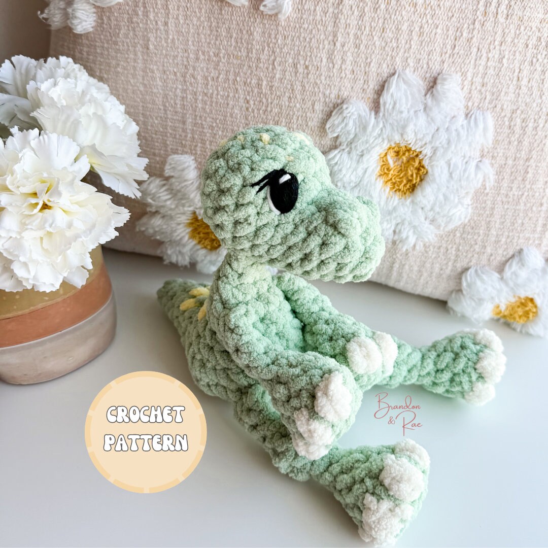 Billie the Brontosaurus Crochet Pattern Crochet Pattern Dinosaur ...
