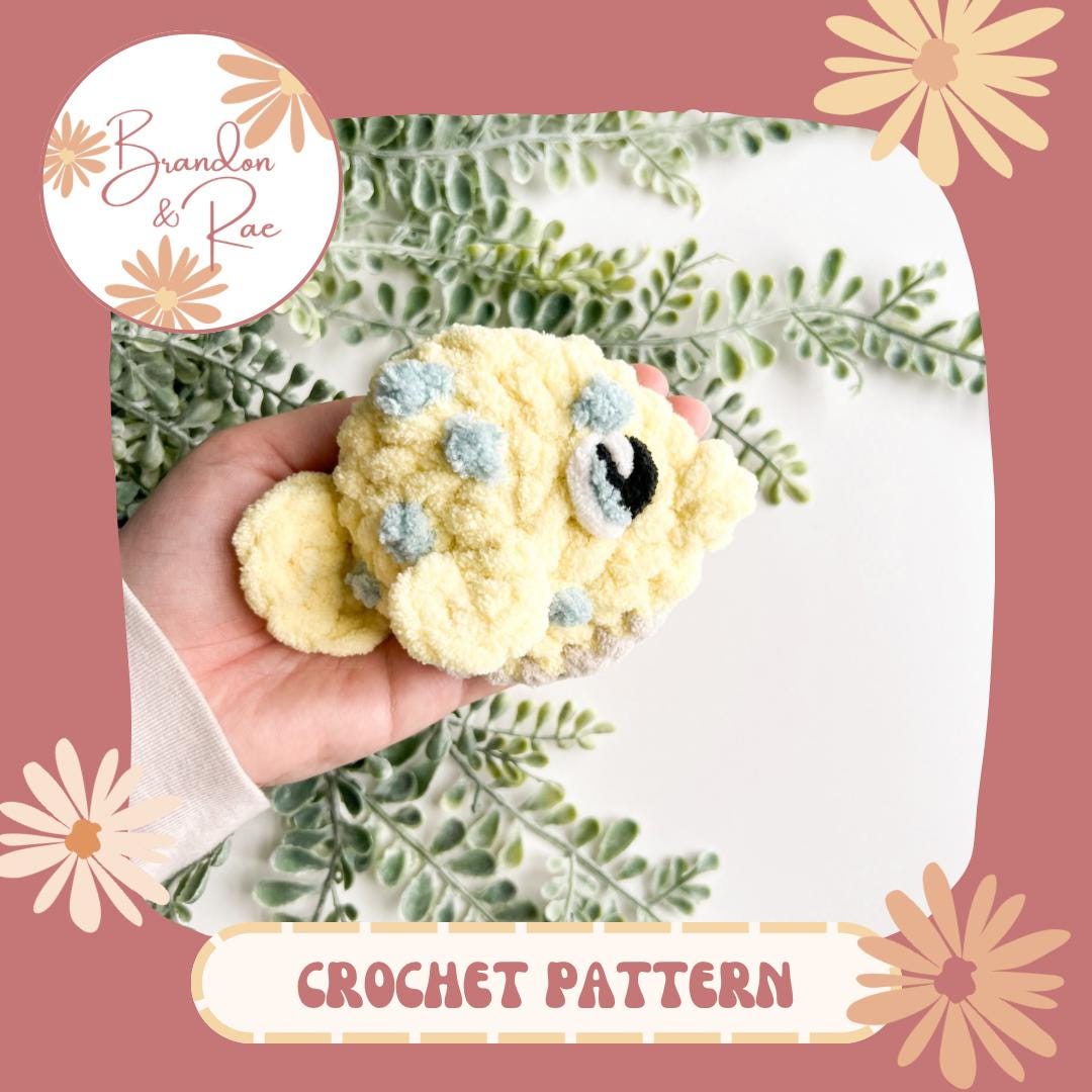 Pufferfish Ice Pack Cover Crochet Pattern (PDF Pattern) - Etsy