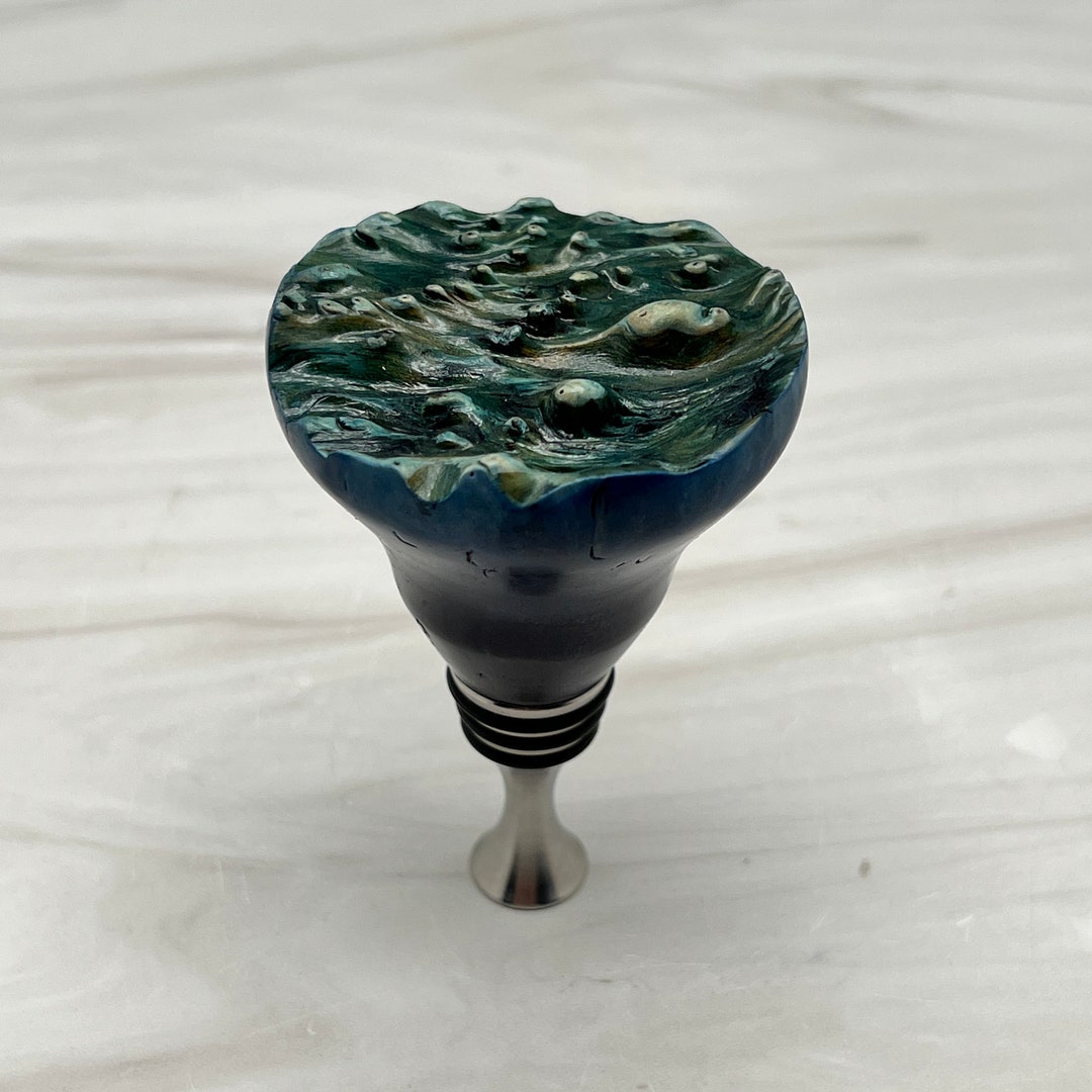 Redwood Live Edge Bottle Stopper - Etsy