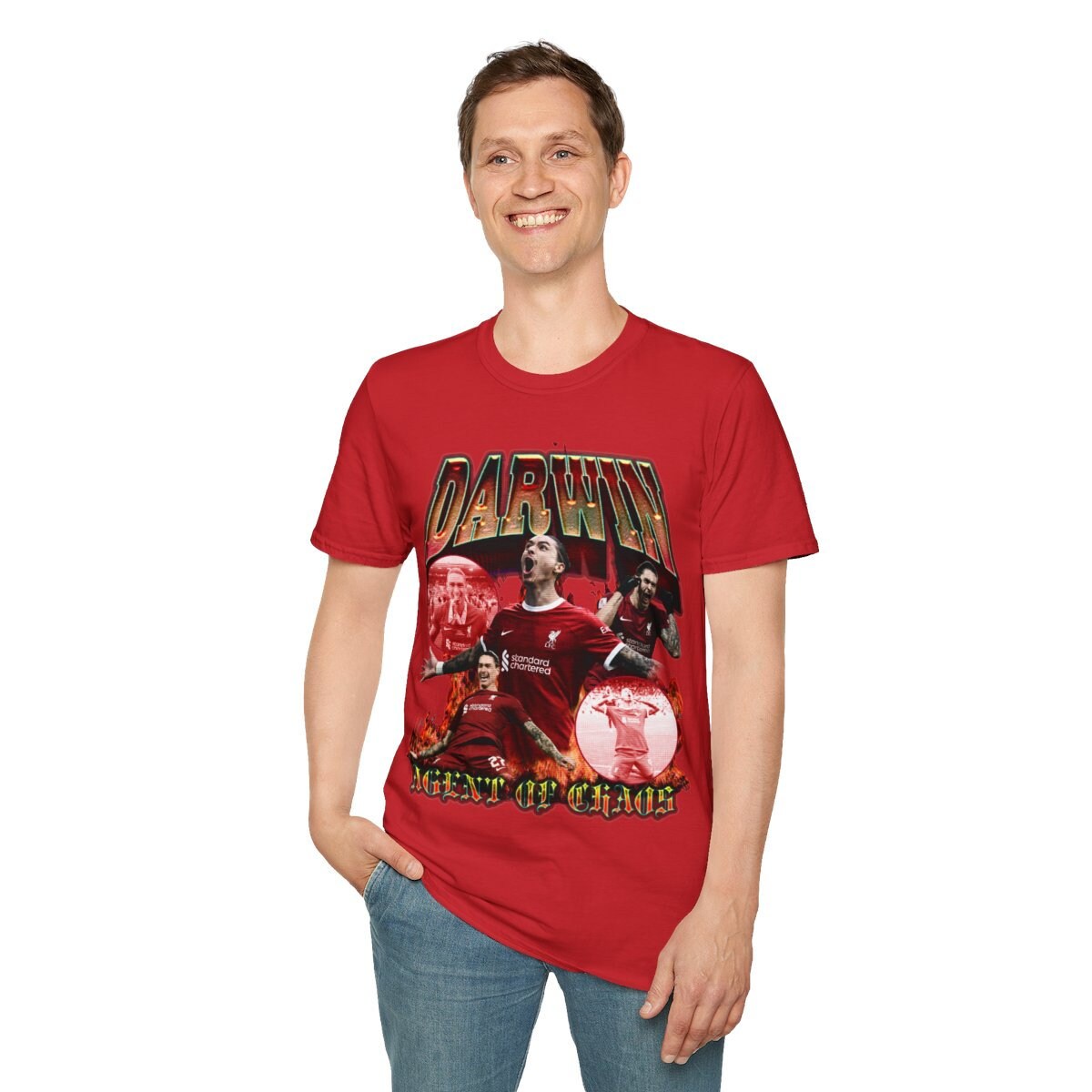 Darwin Nunez Liverpool LFC Shirt Premier League EPL Sport Vintage 90s ...