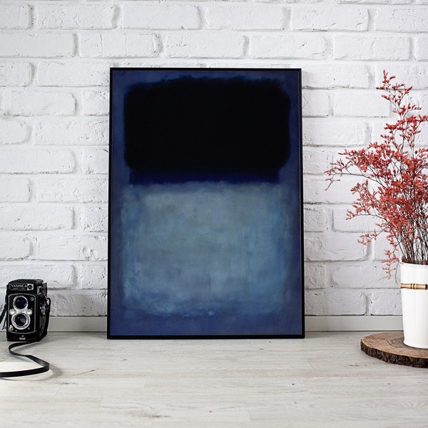 Mark Rothko Blue and Black - Etsy
