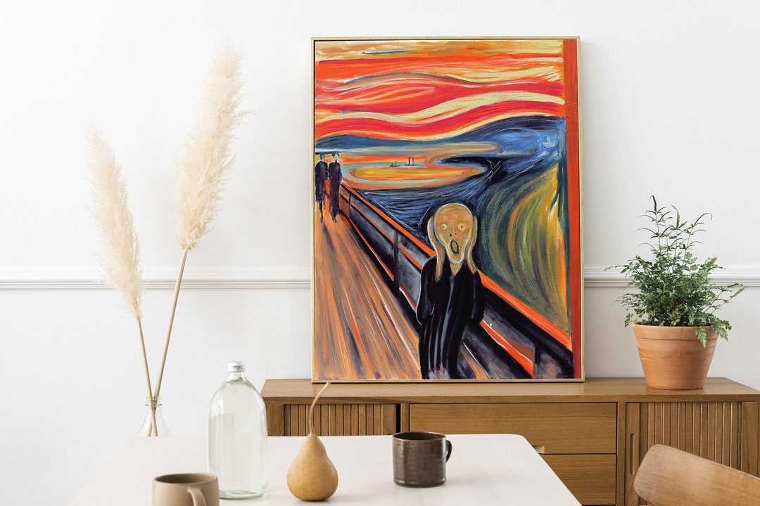 The Scream Canvas, Canvas Print, Classic Art Reproduction Scream Canvas ...