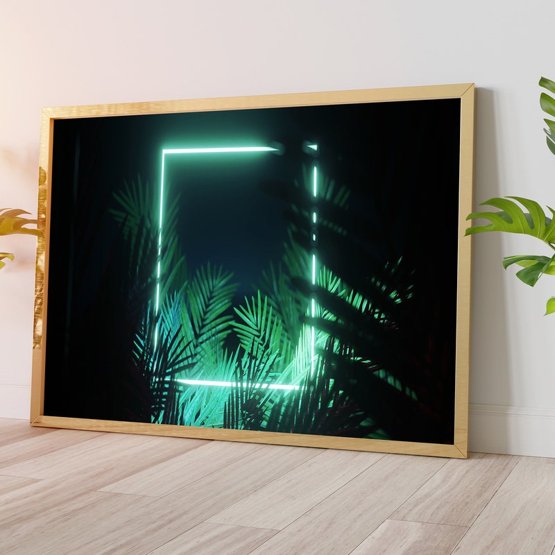 Neon Canvas Art - Etsy