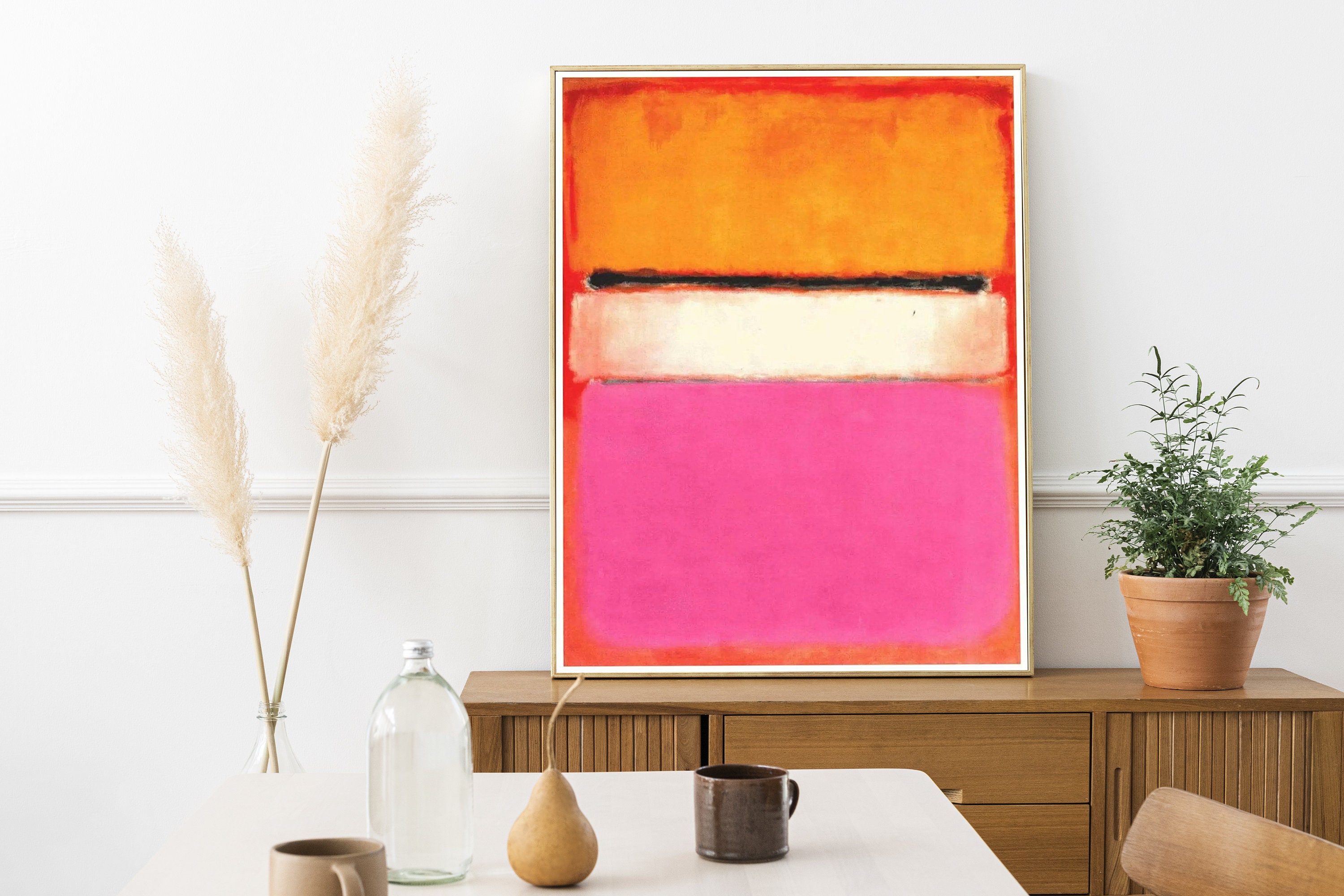 Mark Rothko White Center Canvas Poster Art Reproduction, Rothko ...