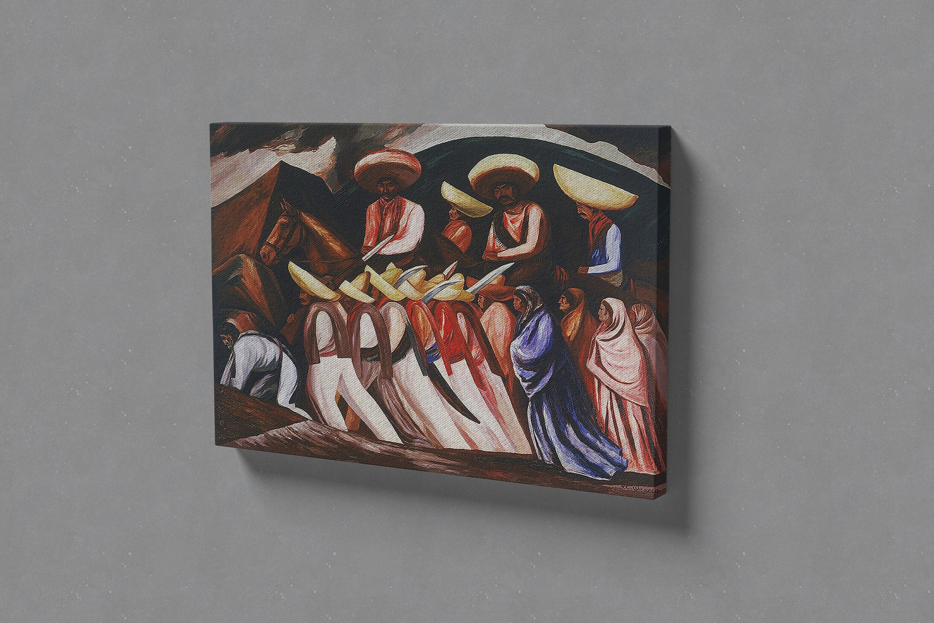 Mexican Canvas Wall Decor Art, Reproduction Canvas Wall Art, Ready to ...
