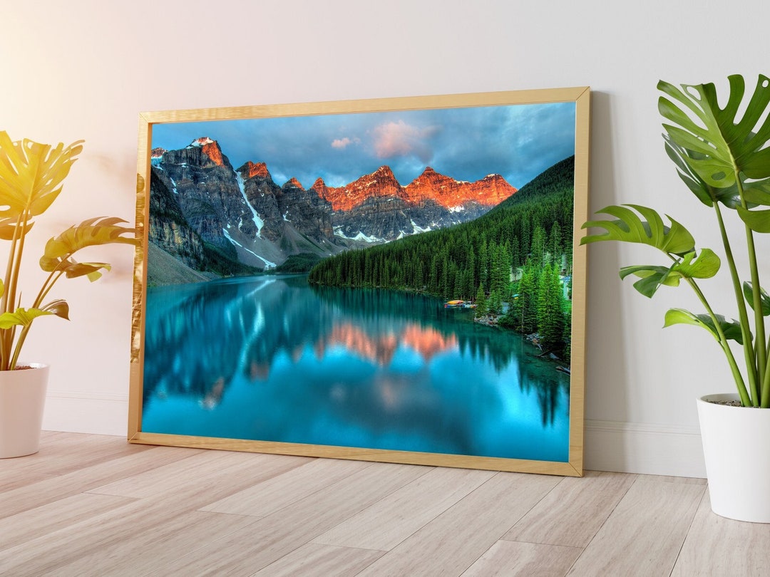 Mountain View Wall Art, Lake&sea Wall Art, Nature Landscape Wall Decor ...