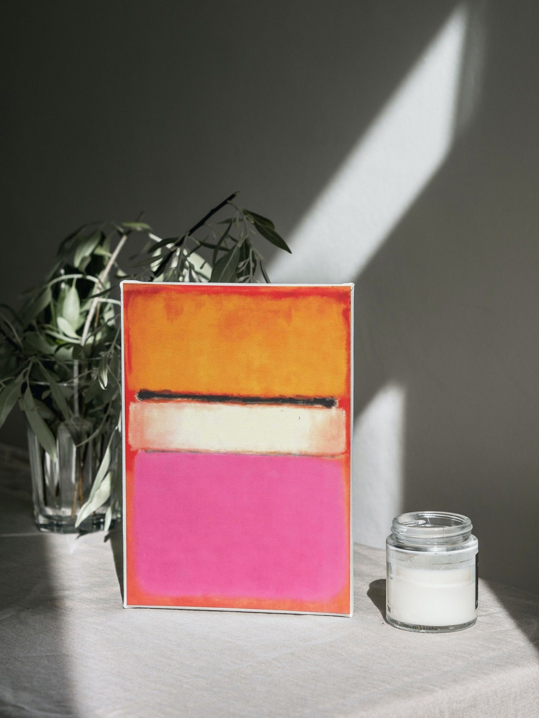 Mark Rothko White Center Canvas Poster Art Reproduction, Rothko ...