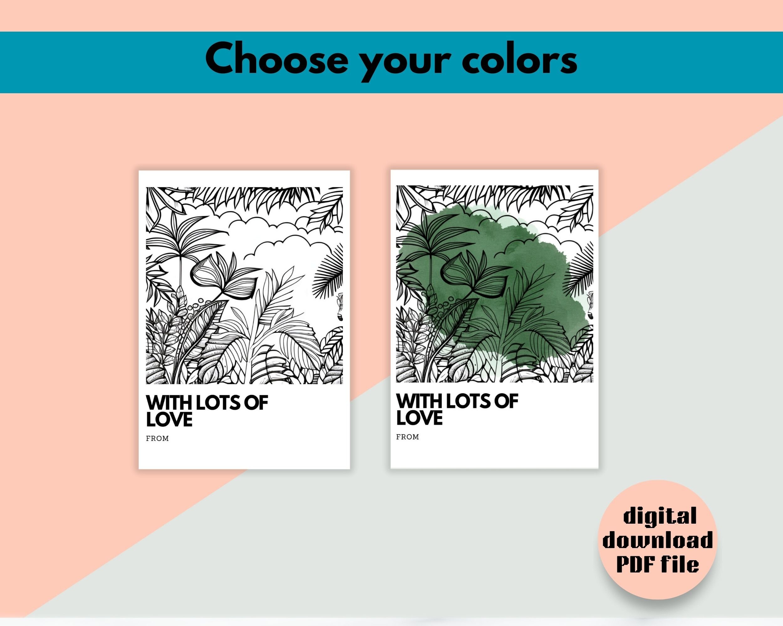 Printable Unique Jungle Themed Coloring Pages for Children and Adults ...