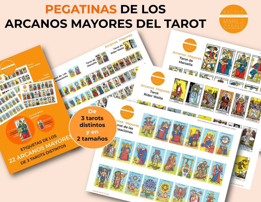 Pegatinas 22 Arcanos Mayores Tarot Rider Waite Marsella Y De - Etsy