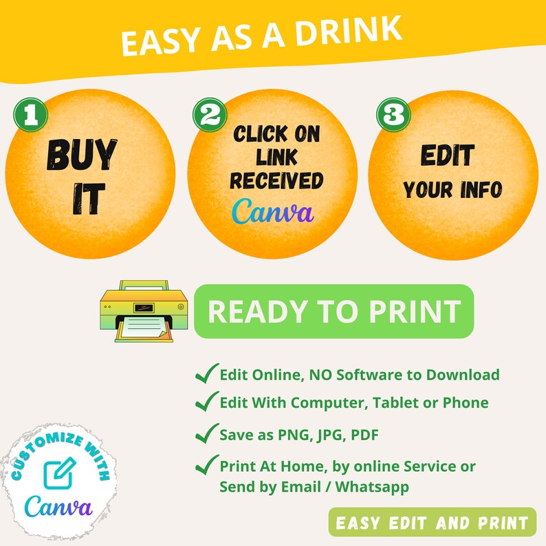 Editable Birthday Invitation Printable Colorful Card Instant - Etsy